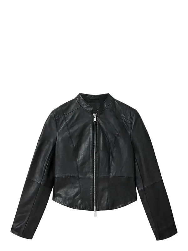 ALLSAINTS Sadler Leather Jacket - Black