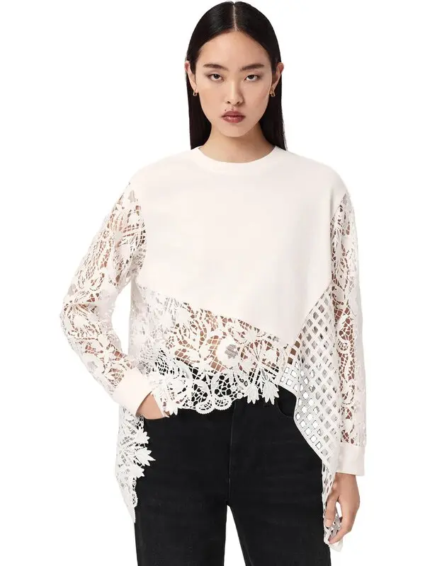 ALLSAINTS Malorie Asymmetric Top - White