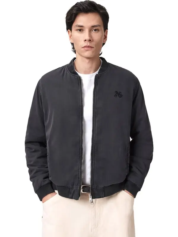 ALLSAINTS Cotton Forres Bomber Jacket - Black