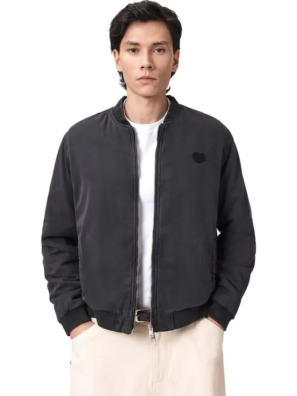 ALLSAINTS Cotton Forres Bomber Jacket - Blainn Black
