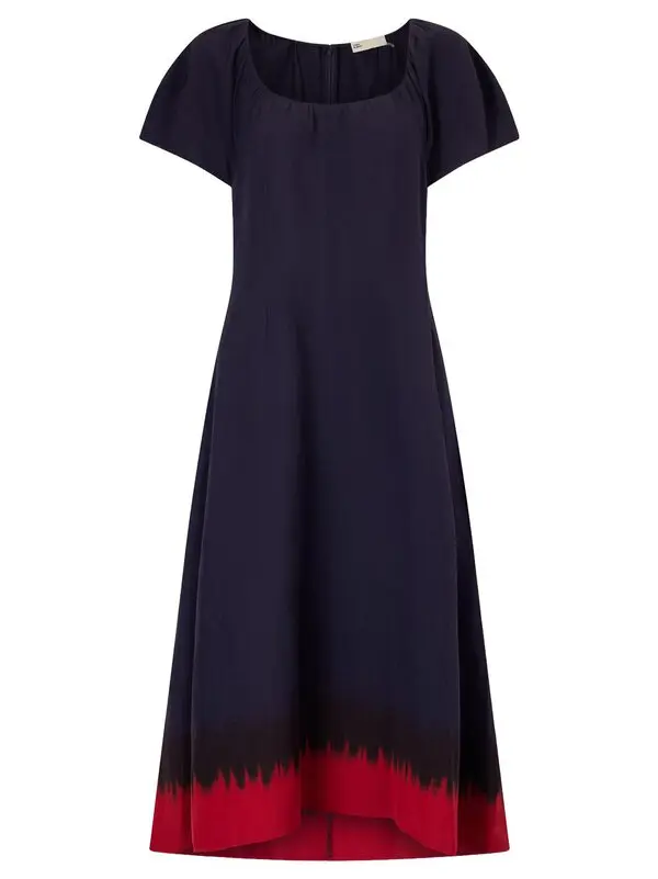 Tory Burch Woven Midi Dress - Blue