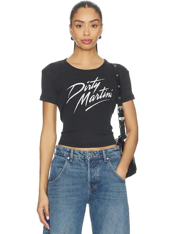 THE LAUNDRY ROOM Dirty Martini Baby Tee - Black Snow