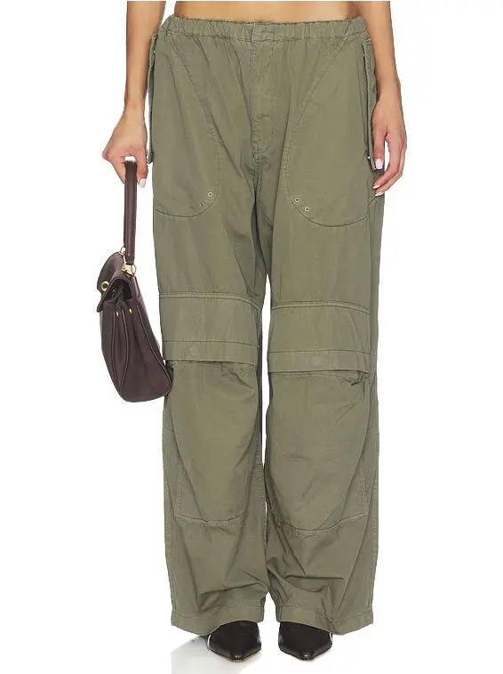 Alexander Wang Cargo Pant With Articulated Pockets - Washed Army Green