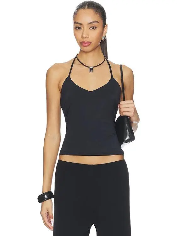 NAKEDVICE The Stevie Halter Top - Black