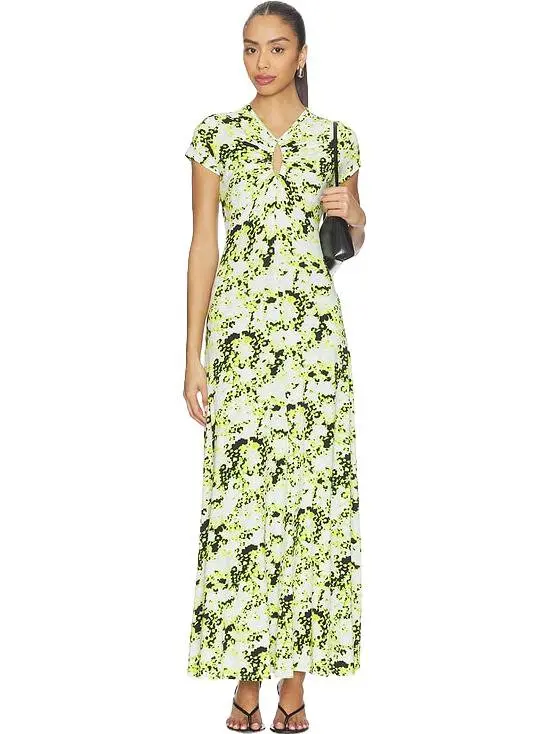 Proenza Schouler White Label Noelani Dress - Straw Multi