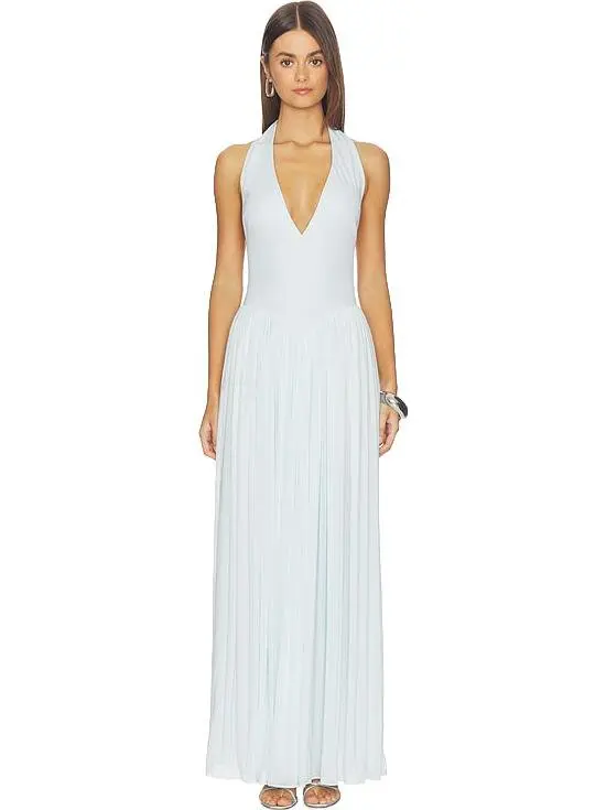 Misha Collection Opelia Jersey Maxi Dress - Skywriting