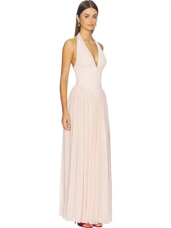 Misha Collection Ophelia Jersey Maxi Dress - Soft Pink