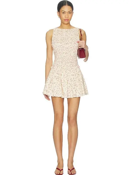 Faithfull The Brand Gala Mini Dress - Linnea Dot Panna