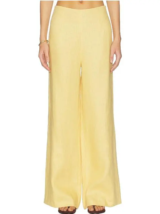 Faithfull The Brand Syna Wide Leg Pant - Marigold