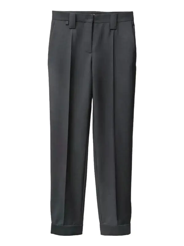 Versace Wool-mohair Formal Trousers - Grey