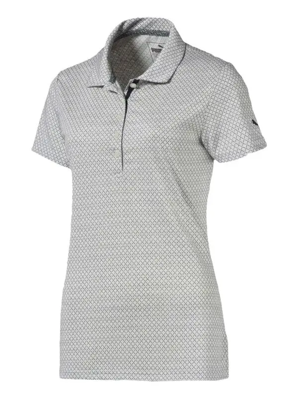 PUMA Geometric Polo Shirt - Grey