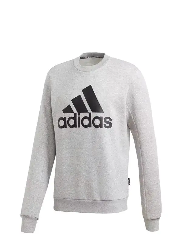Adidas Badge Sport Fleece Sweatshirt - Grey