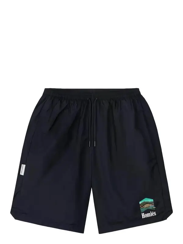 HOMIES MARBELLA Logo-detail Shorts - Blue
