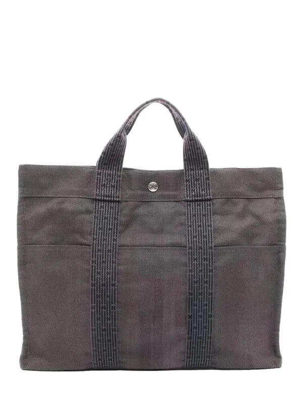 Hermès 2000s Mm Herline Canvas Handbag - Brown