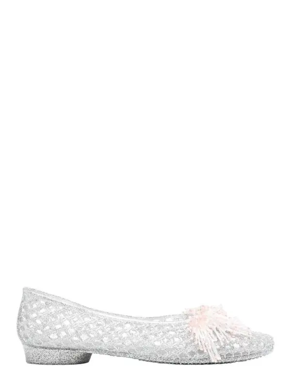 HEAVENLY JELLY Tassel Ballet Flats - Silver