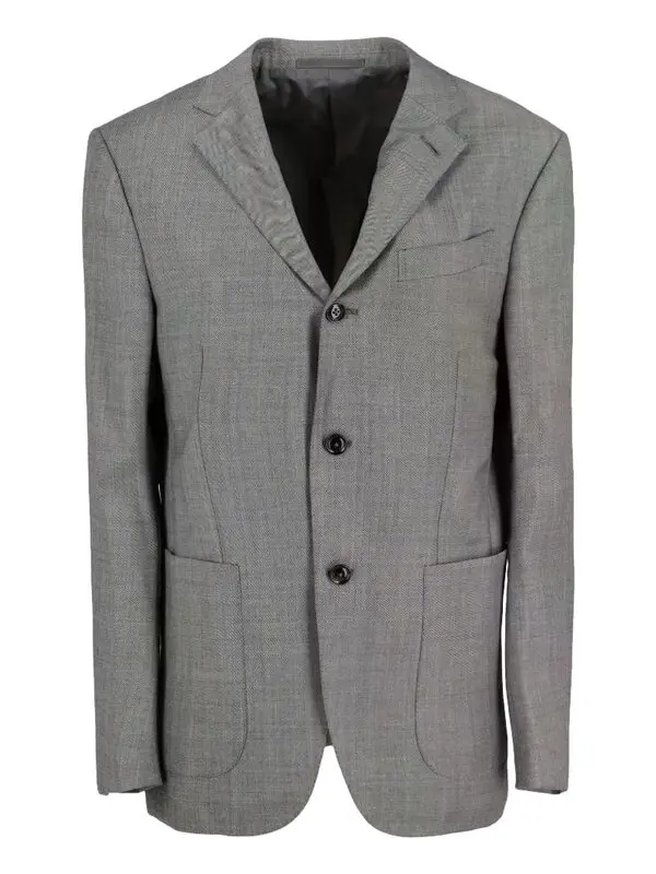 Vintage Single-breasted Jacket - Grey