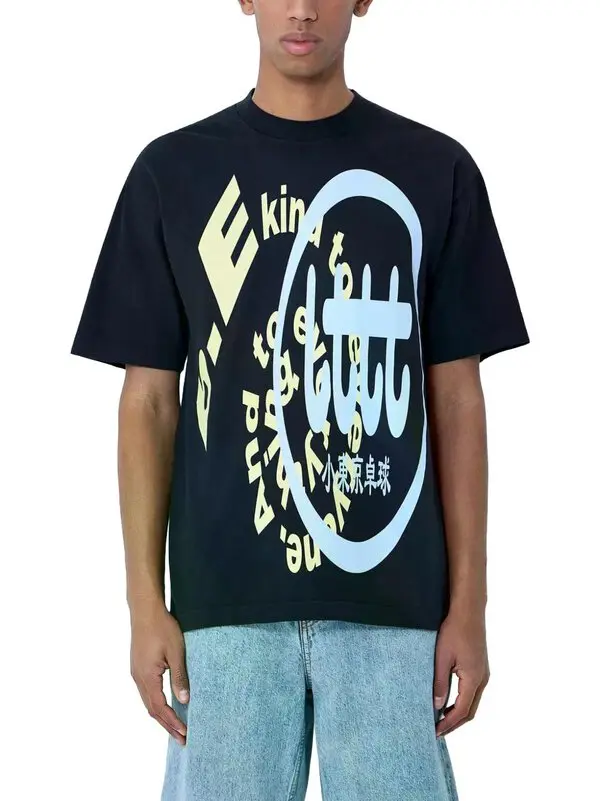 B.EAUTIFUL Logo-motif Crew-neck T-shirt - Black