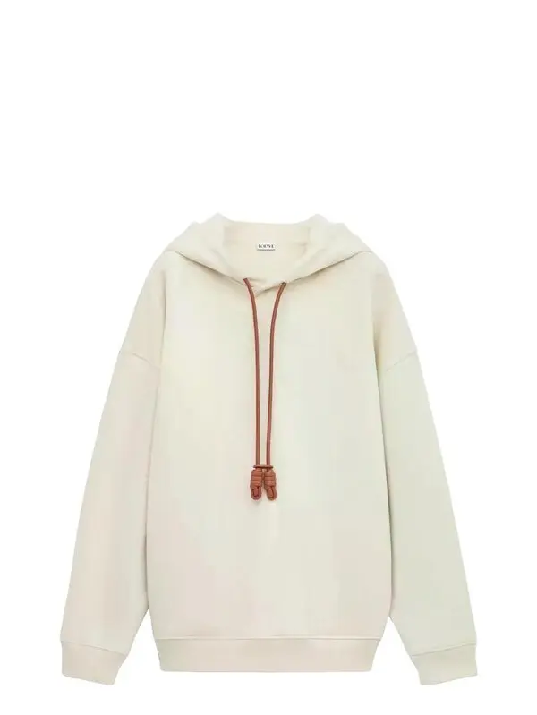 Loewe Knot-detail Hoodie - Neutrals