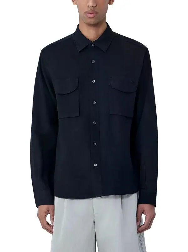 MOOS STUDIO Chest-pockets Shirt - Black