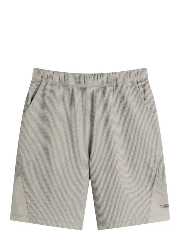 PURPLE MOUNTAIN OBSERVATORY Waffle Shorts - Concrete
