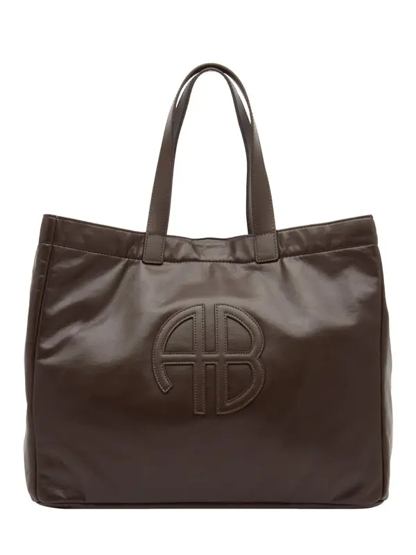 ANINE BING Large Rio Tote Bag - Dark Brown