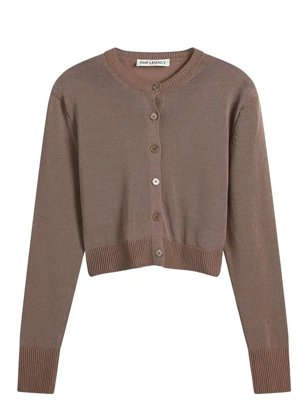 Our Legacy Micro Cardigan - Cangiante Copper