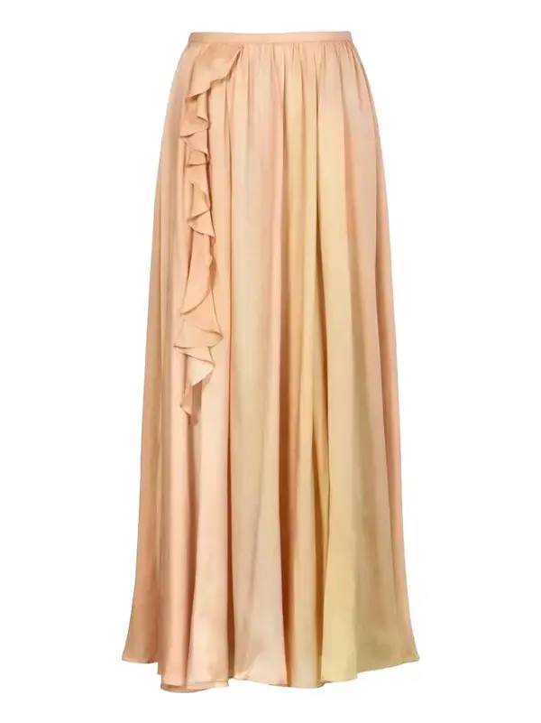 Ulla Johnson Zena Ruffle Midi Skirt - Neutrals