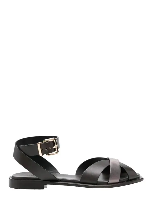 DONNARÌ Criss-cross Strap Sandals - Brown