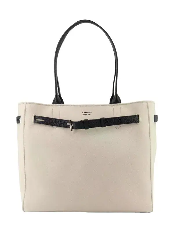 TOM FORD Audrey Buckle Tote Bag - Neutrals