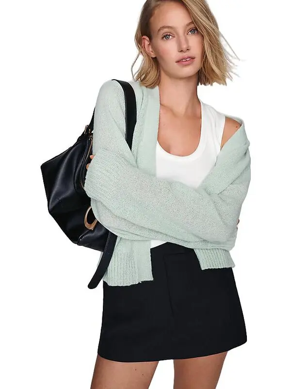 Anthropologie Open Cardigan Sweater - Mint