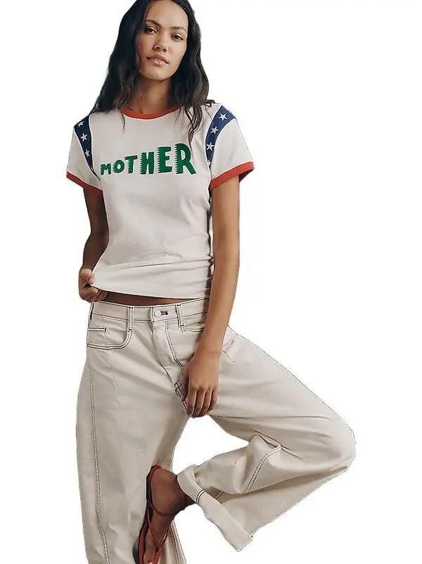 MOTHER Boxy Goodie T-shirt - White