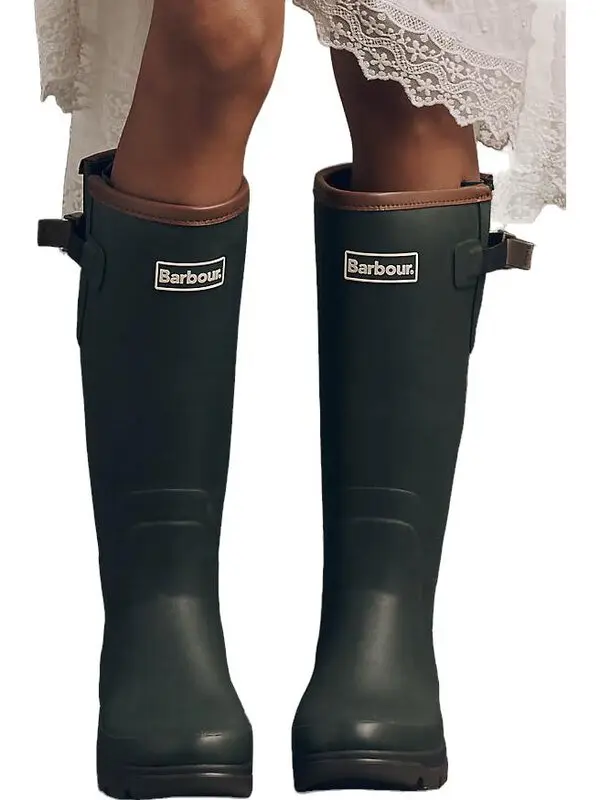 Barbour Tempest Tall Waterproof Rain Boots - Olive