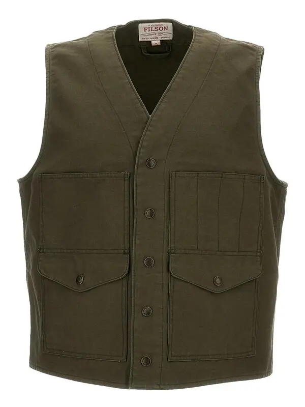 Filson Cotton Sports Vest - Green