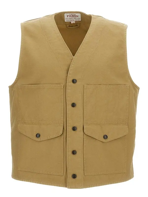 Filson Cotton Sports Vest - Beige
