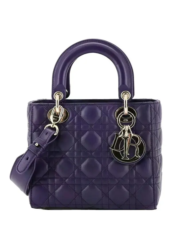 Dior My Abcdior Lady Bag Cannage Quilt Lambskin - Purple