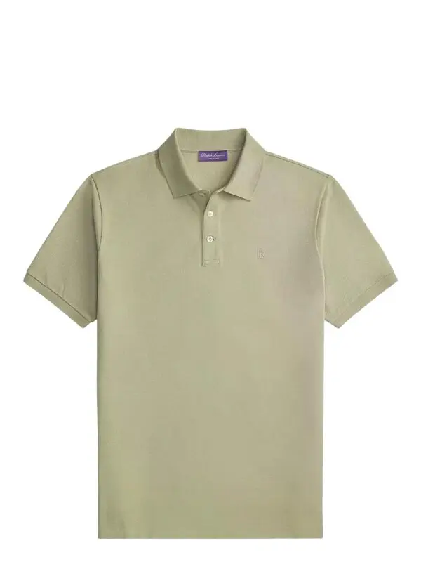 Ralph Lauren Purple Label Logo-embroidered Cotton Polo Shirt - Green