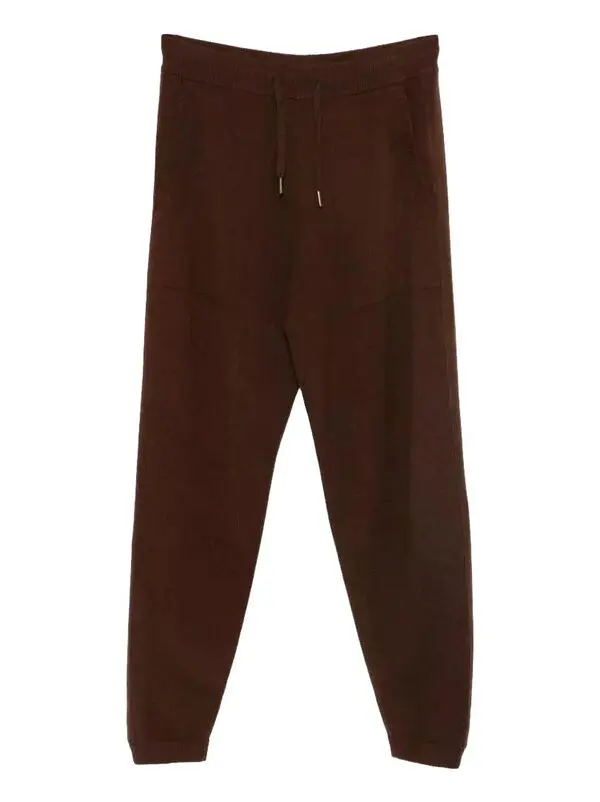 Eric Bompard Drawstring Track Pants - Brown