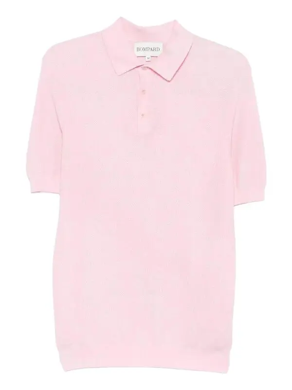 Eric Bompard Piqué-knit Polo Shirt - Pink