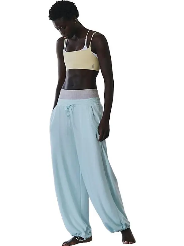 Free People Sweat Equity Convertible Pants - Frosty