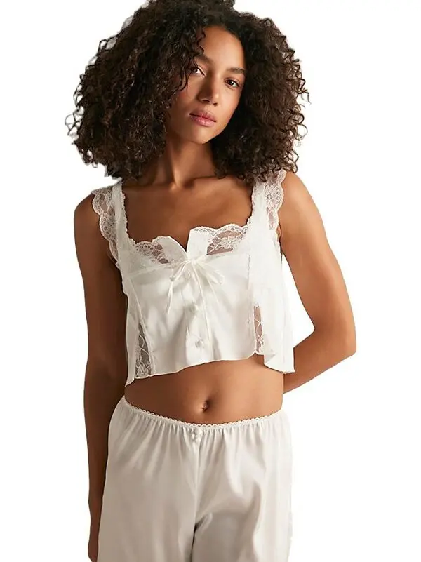 KAT THE LABEL Cindy Camisole - Ivory