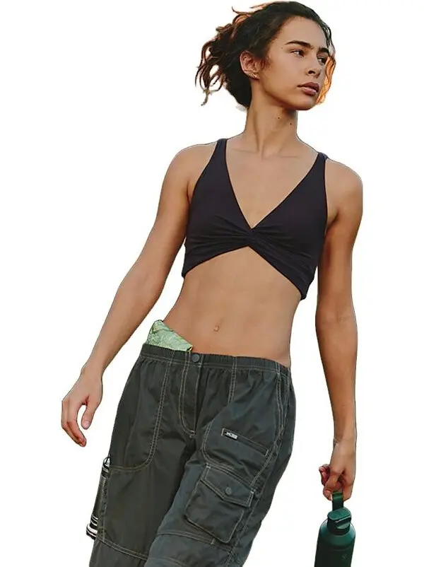 Free People Never Better Reversible Twist Crop - Mars