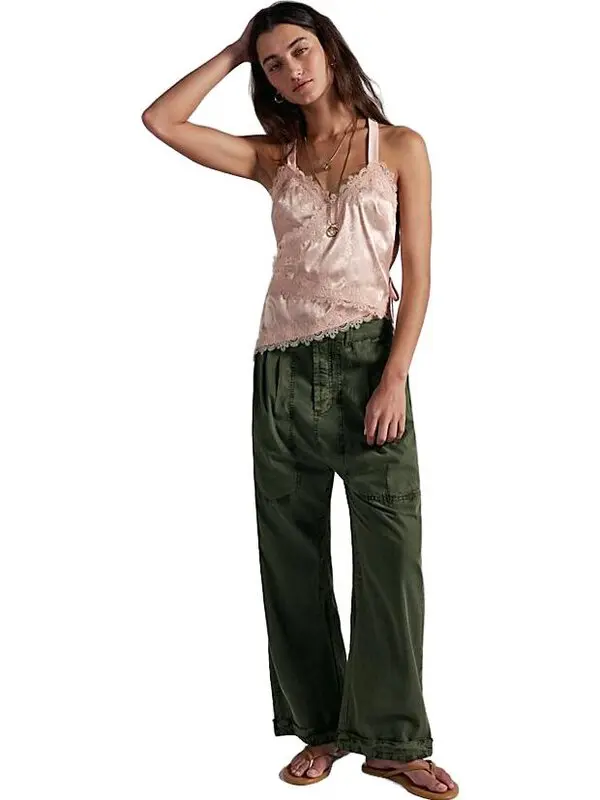 Free People Clover Dropped Trousers - Adventurer