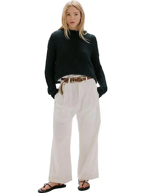 Free People Clover Dropped Harem Trousers - Tofu