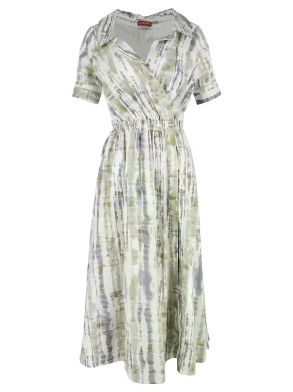 Altuzarra Lydia Shibori-dyed Midi Dress - White