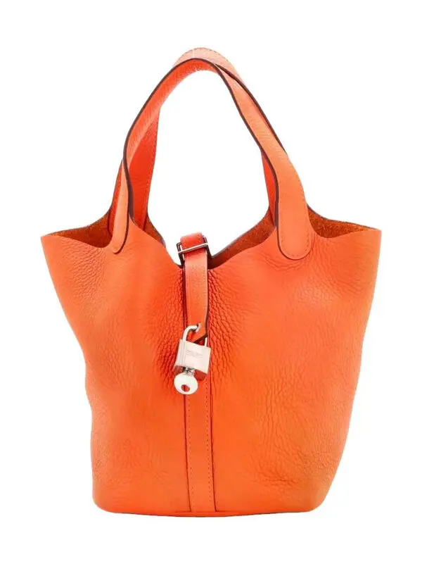 Hermès Picotin Lock Clemence Pm - Orange