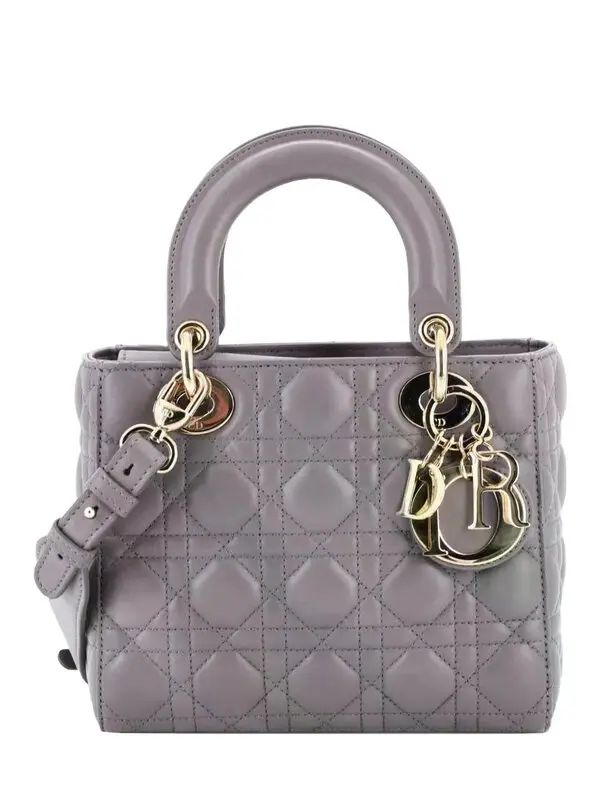 Dior My Abcdior Lady Bag Cannage Quilt Lambskin - Grey