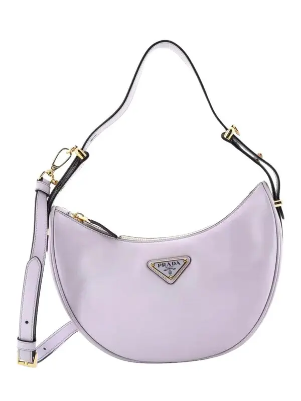 Prada Arque Half Moon Small Hobo Bag - Purple