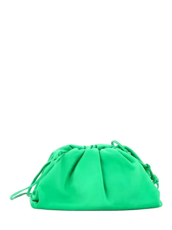 Bottega Veneta The Pouch Leather Mini Crossbody Bag - Green