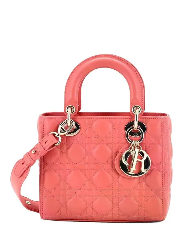 Dior My Abcdior Lady Bag Cannage Quilt Lambskin - Pink