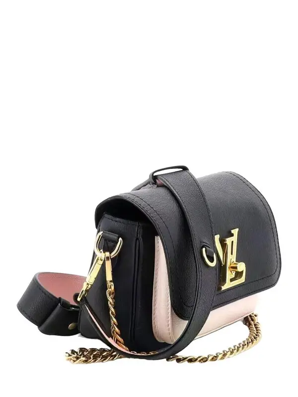 LOUIS VUITTON Lockme Tender Leather Crossbody Bag - Black